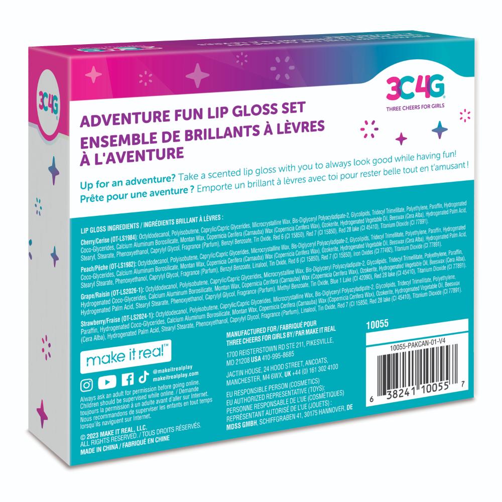 3C4G Adventure Fun Lip Gloss Set – Toys4me