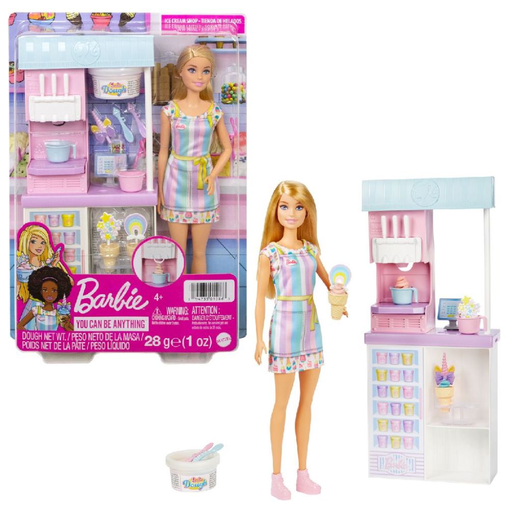 Barbie Ice Cream Shopkeeper Playset – Toys4me
