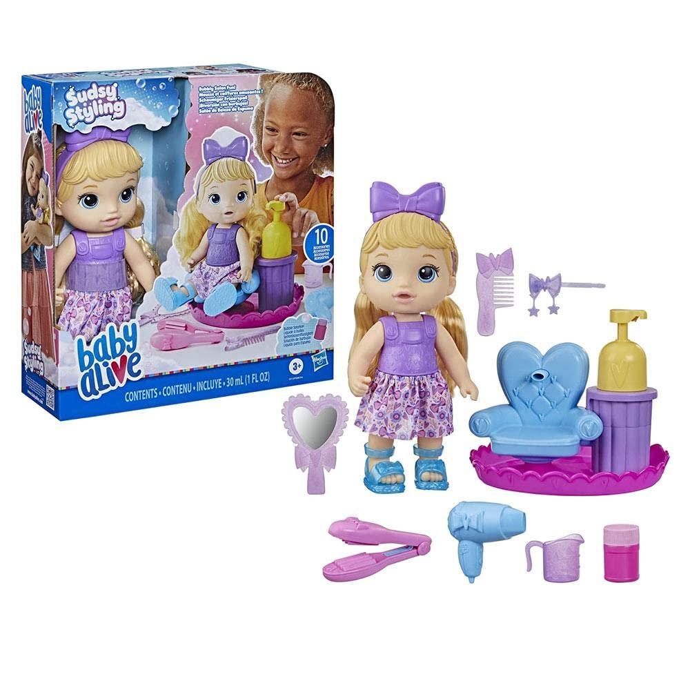 Baby Alive Sudsy Styling Bldh Baby – Toys4me