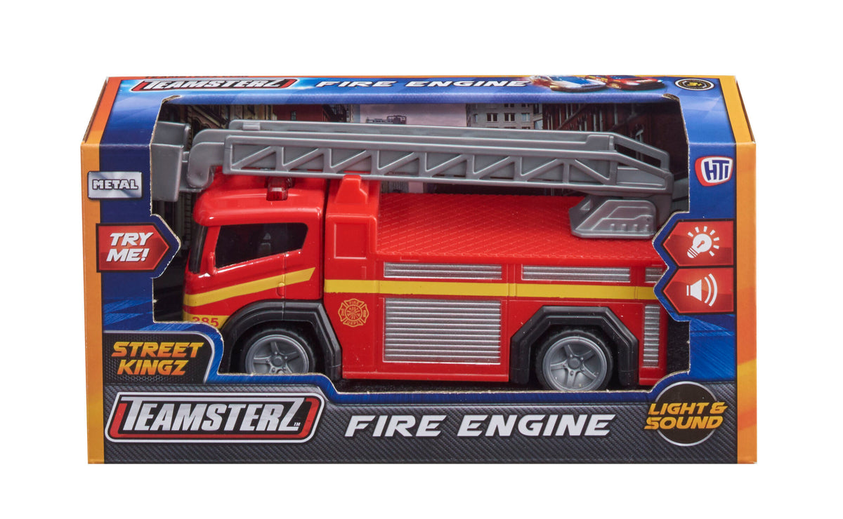 Teamsterz - Light and Sound Fire Engine – Toys4me