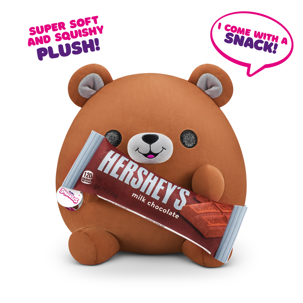 Scackles Snackles Medium - Bear Holding Plush Hershey'S Milk Chocolat ...