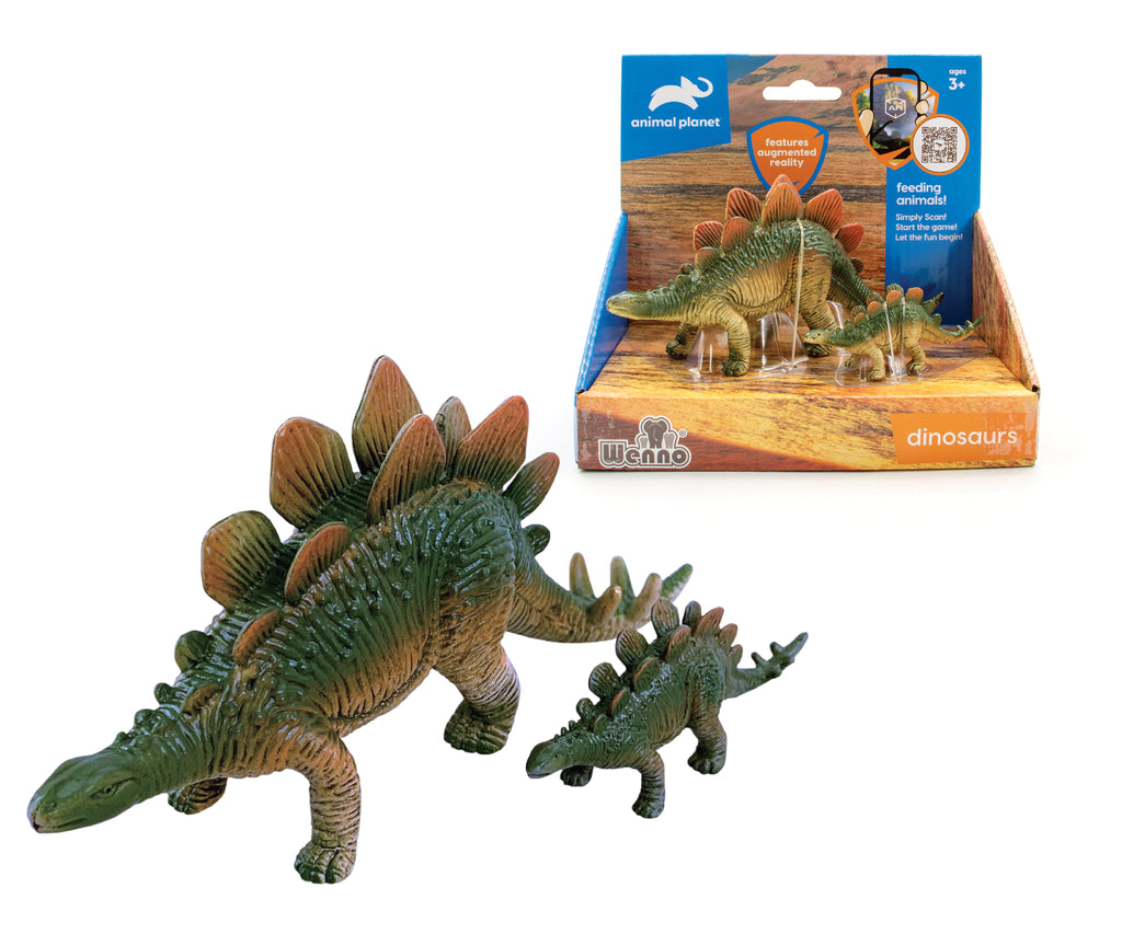 Animal Planet 2 Pcs Stegosaurus In Open Touch Box – Toys4me