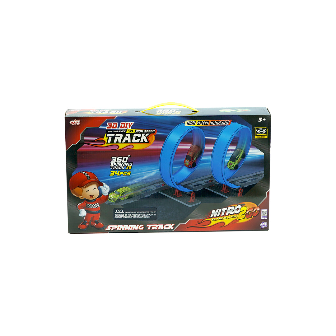 Nitro2Go Spinning Track 34pcs – Toys4me