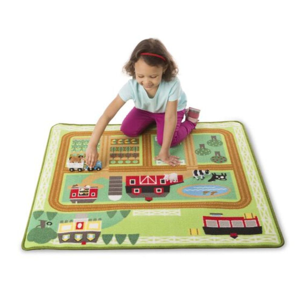 Melissa & Doug Round the Barnyard Farm Rug – Toys4me