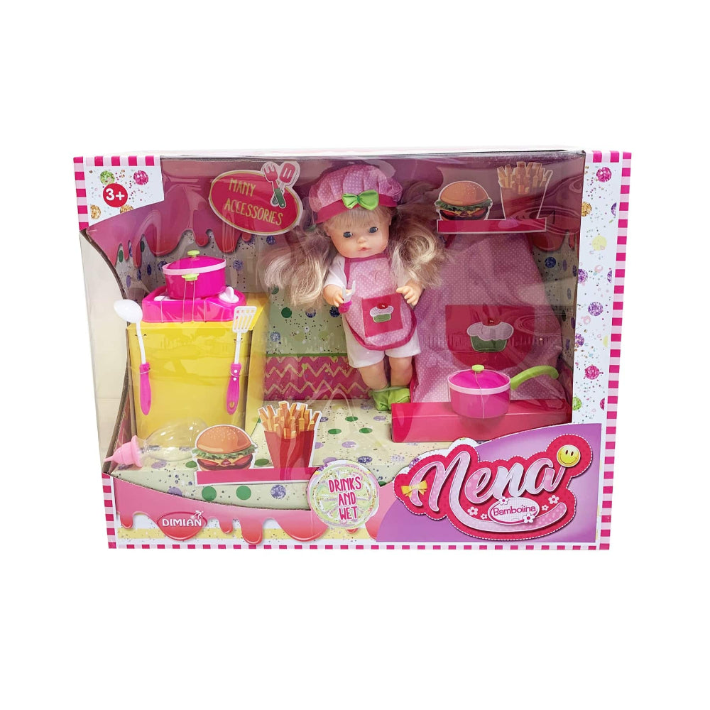 Bambolina Nena Doll with Chef Accessories – Toys4me