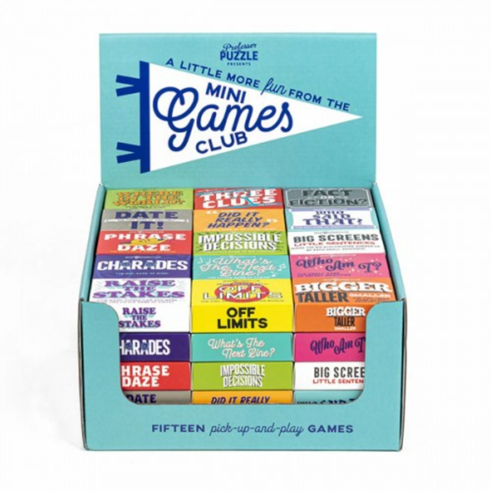 Professor Puzzle Mini Games Club, Assorted – Toys4me