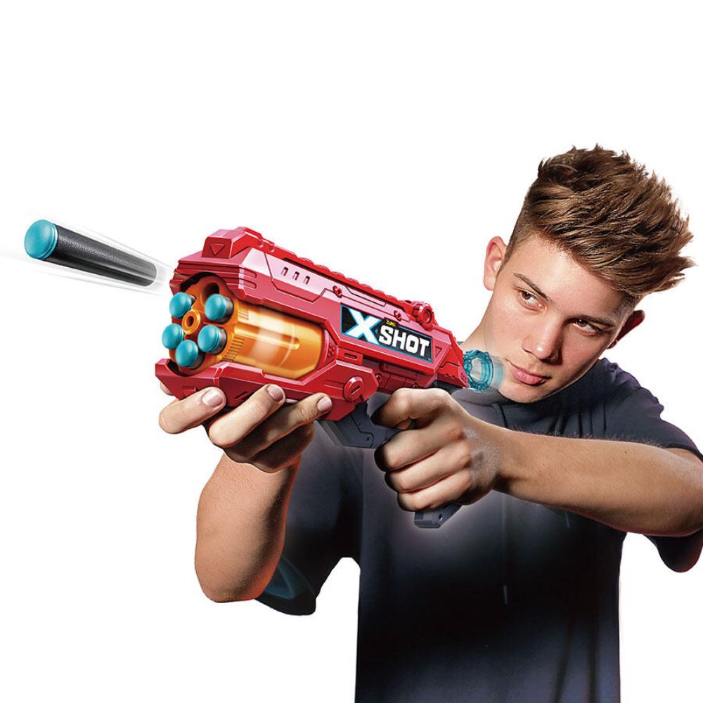 X-Shot - Excel Double Reflex 6 Foam Dart Blaster Combo Pack (16 Darts ...