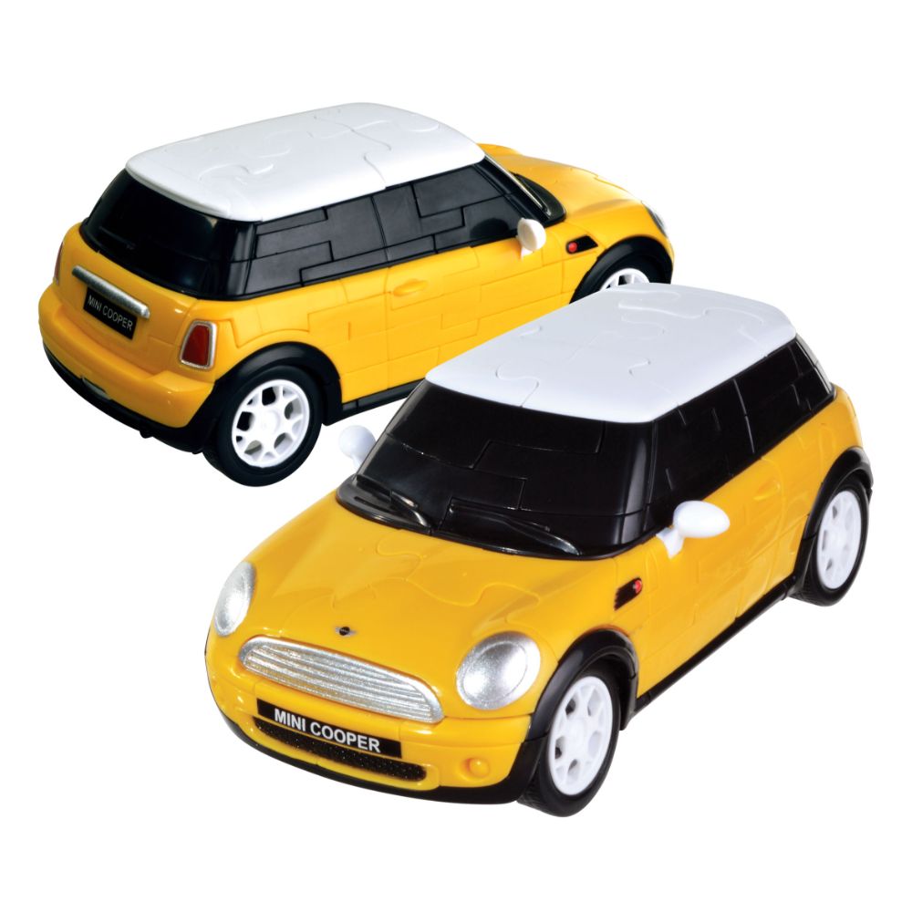 Happy Well - 3D Puzzle Mini Cooper yellow – Toys4me