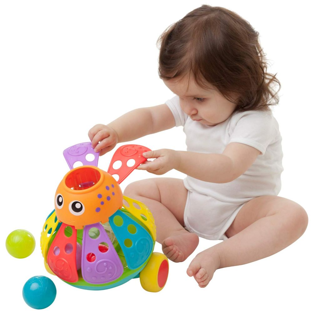 Playgro Baby Toy Push Along Ball Popping Octopus – Toys4me