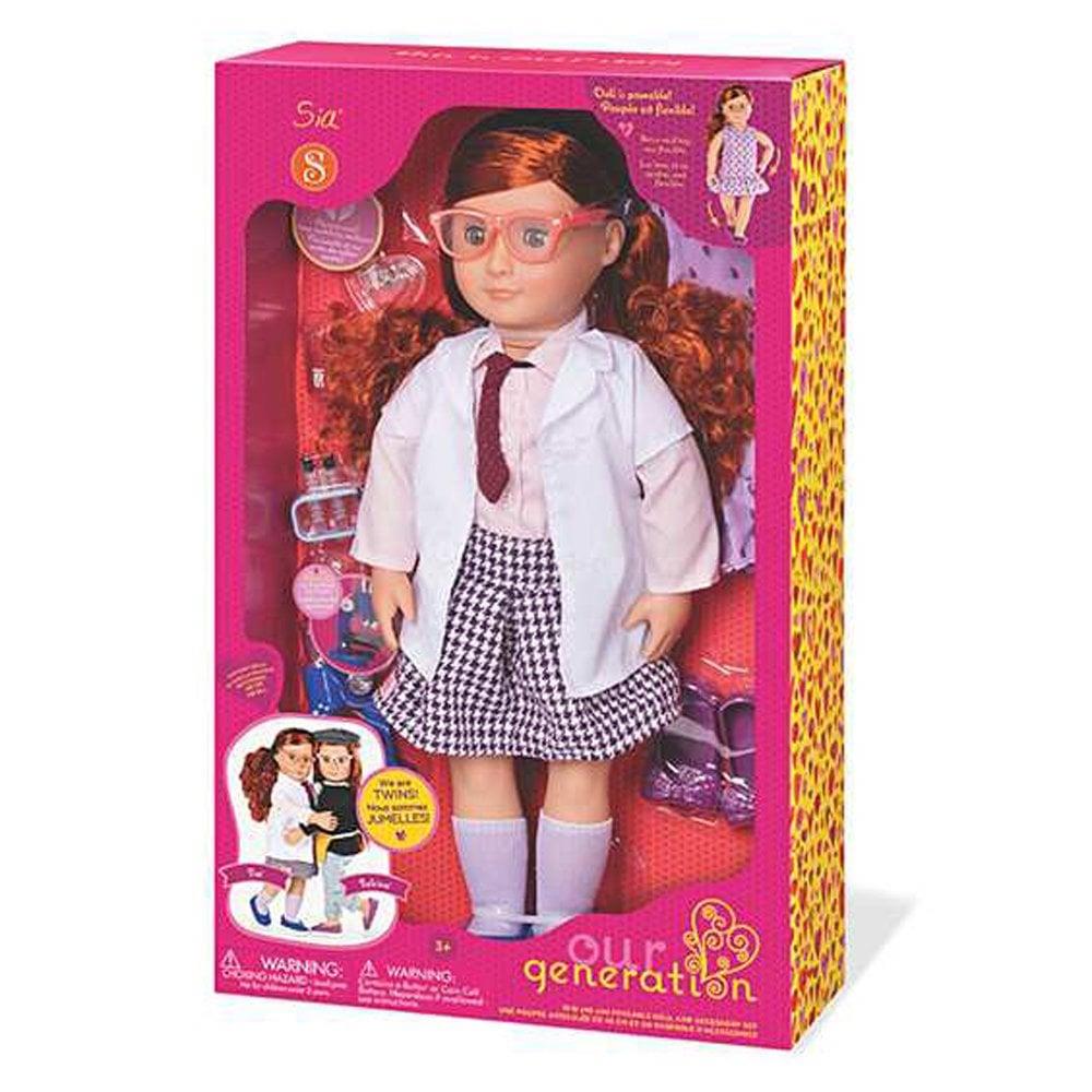 Our Generation Deluxe Twin Doll Sia W/ Book – Toys4me