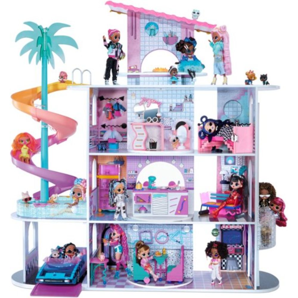 LOL Surprise OMG House – New Real Wood Doll House with 85+ Surprises ...