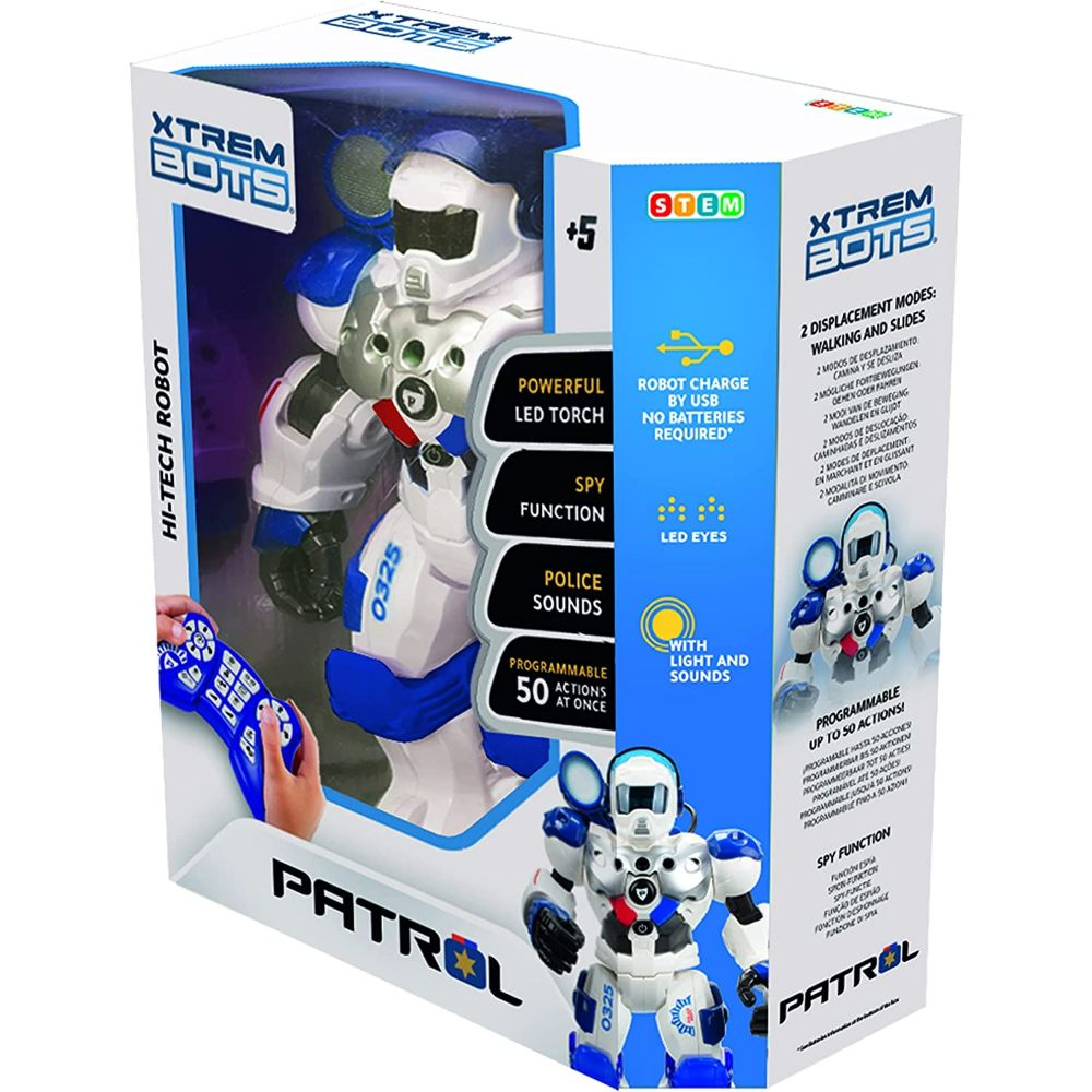 Xtrem Bots Patrol Bot RC Robot Toy – Toys4me