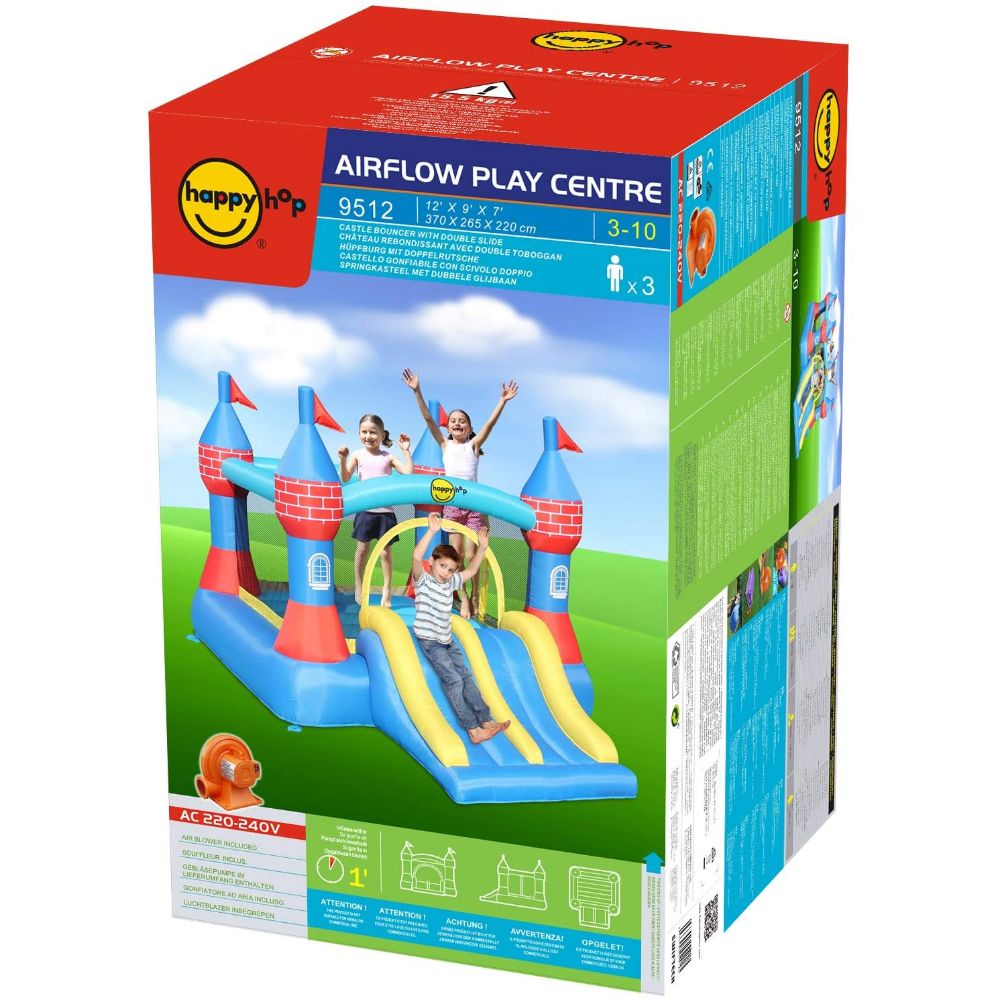 Happy Hop Castle Bouncer with Double Slide – Toys4me