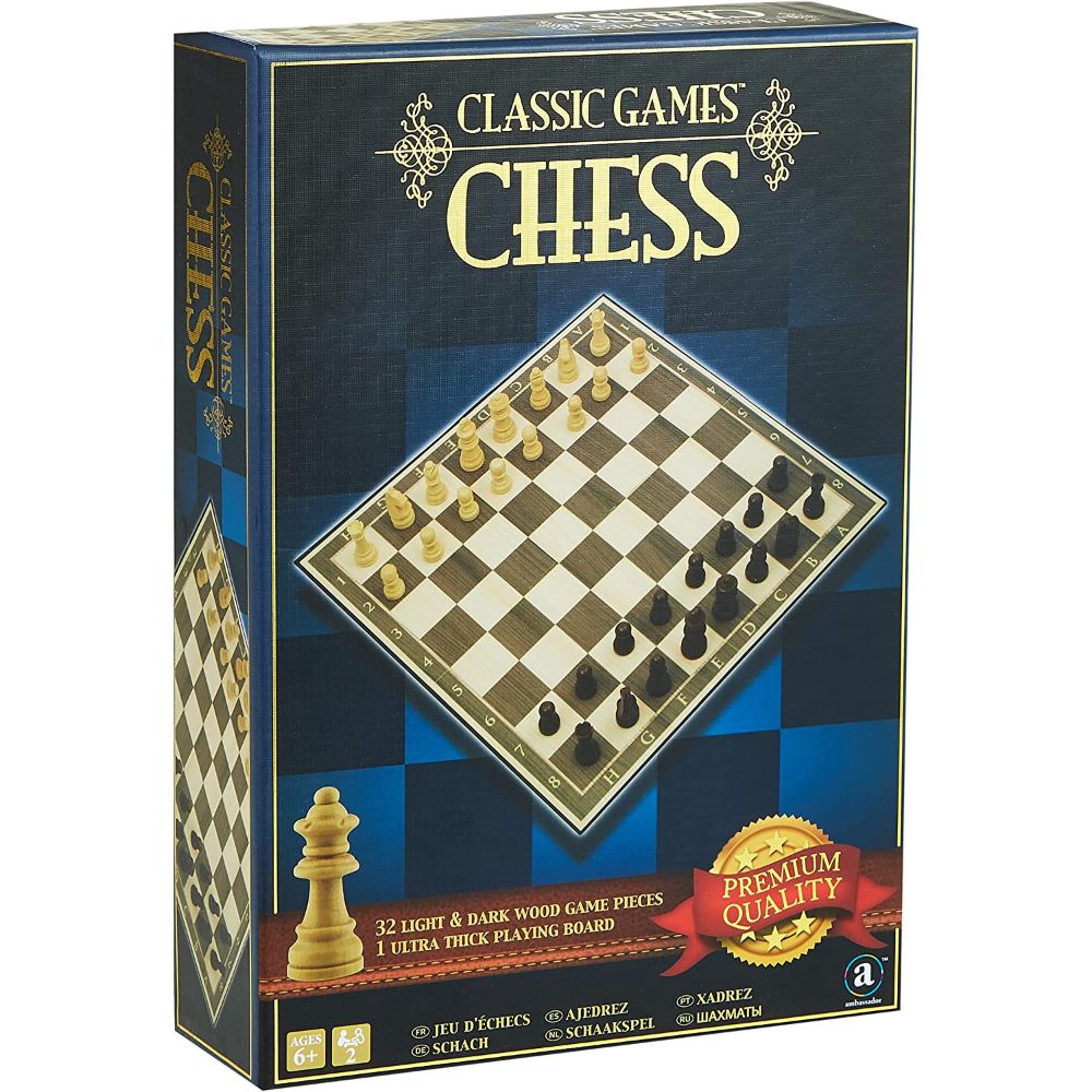 Merchant Ambassador Classic Games Collection - Wood Chess – Toys4me