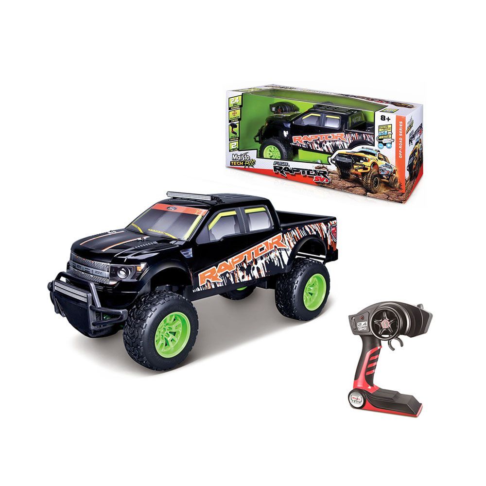 Maisto 1:16 2014 Ford SVT Raptor 2.4 GHZ Inc Lion Rechargeable Batteri ...