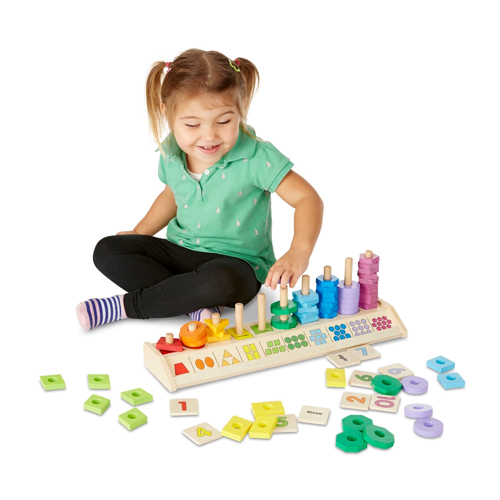 Melissa & Doug Counting Shape Stacker – Toys4me