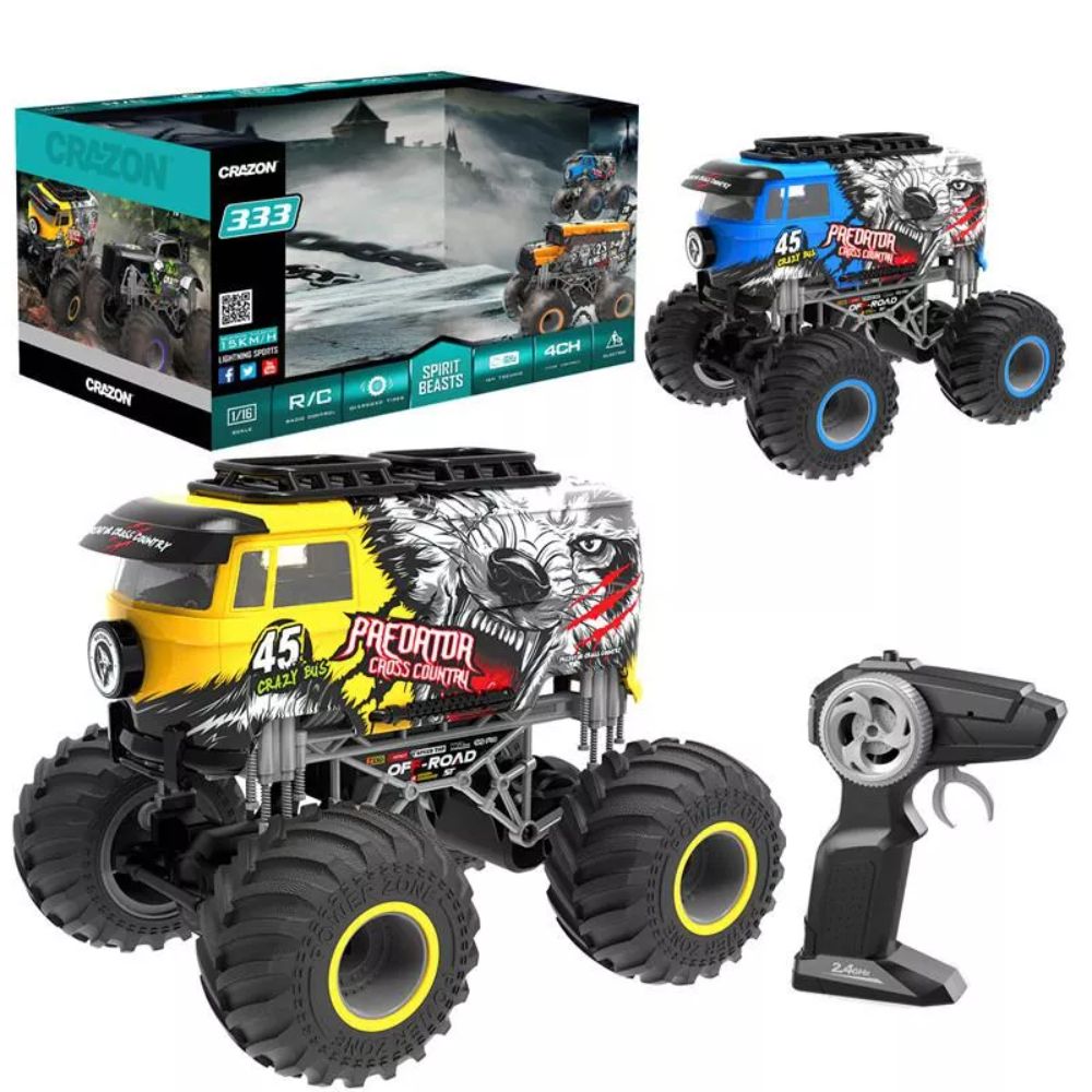 Crazon 2.4g 1:16 Oversize Wheel off road RC car 4x4 Monster Truck – Toys4me