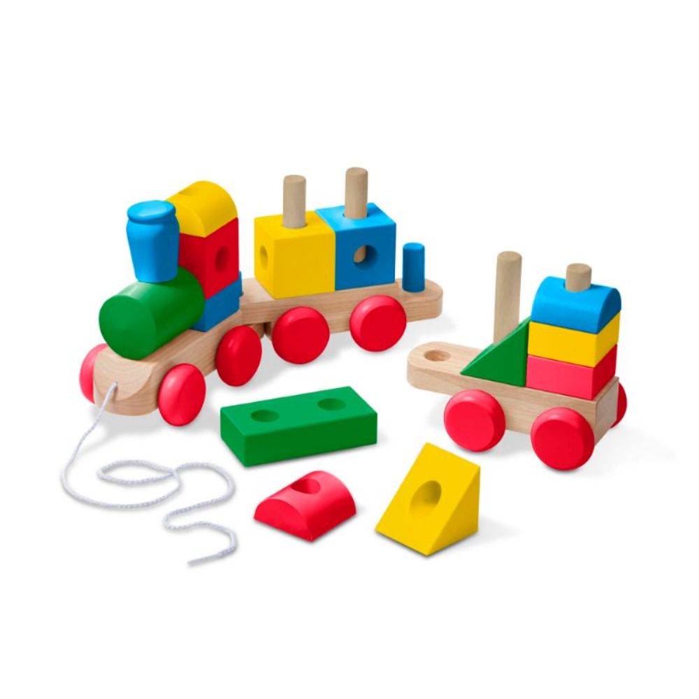Melissa & Doug Wooden Jumbo Stacking Train Classic – Toys4me