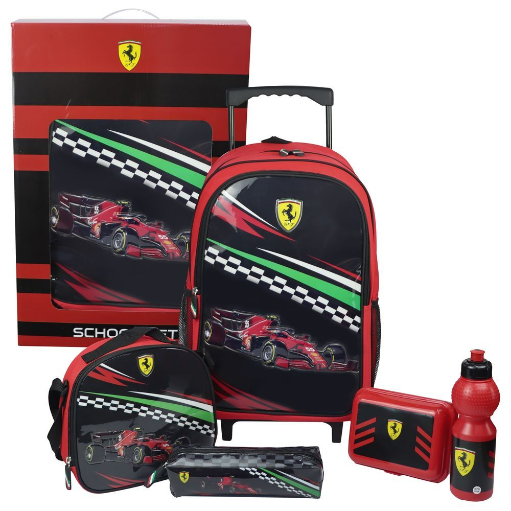 Ferrari Merchandise 5-in-1 Extreme Speed Trolley Set 18-inch – Toys4me