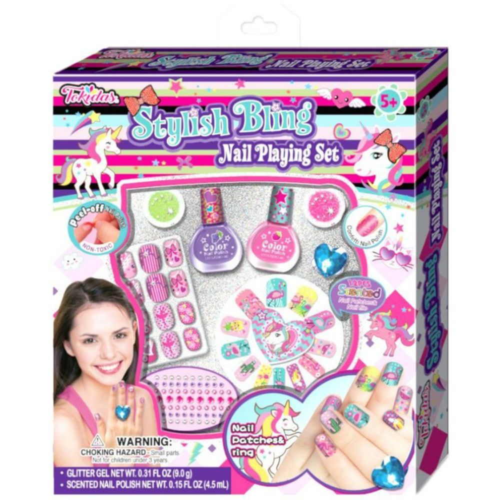 Tokidas Girls Stylish Bling Nail Playing Set – Toys4me