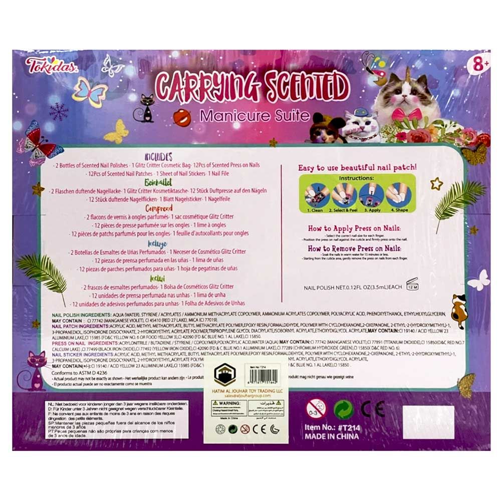 Tokidas Girls Carrying Scented Manicure Suite – Toys4me