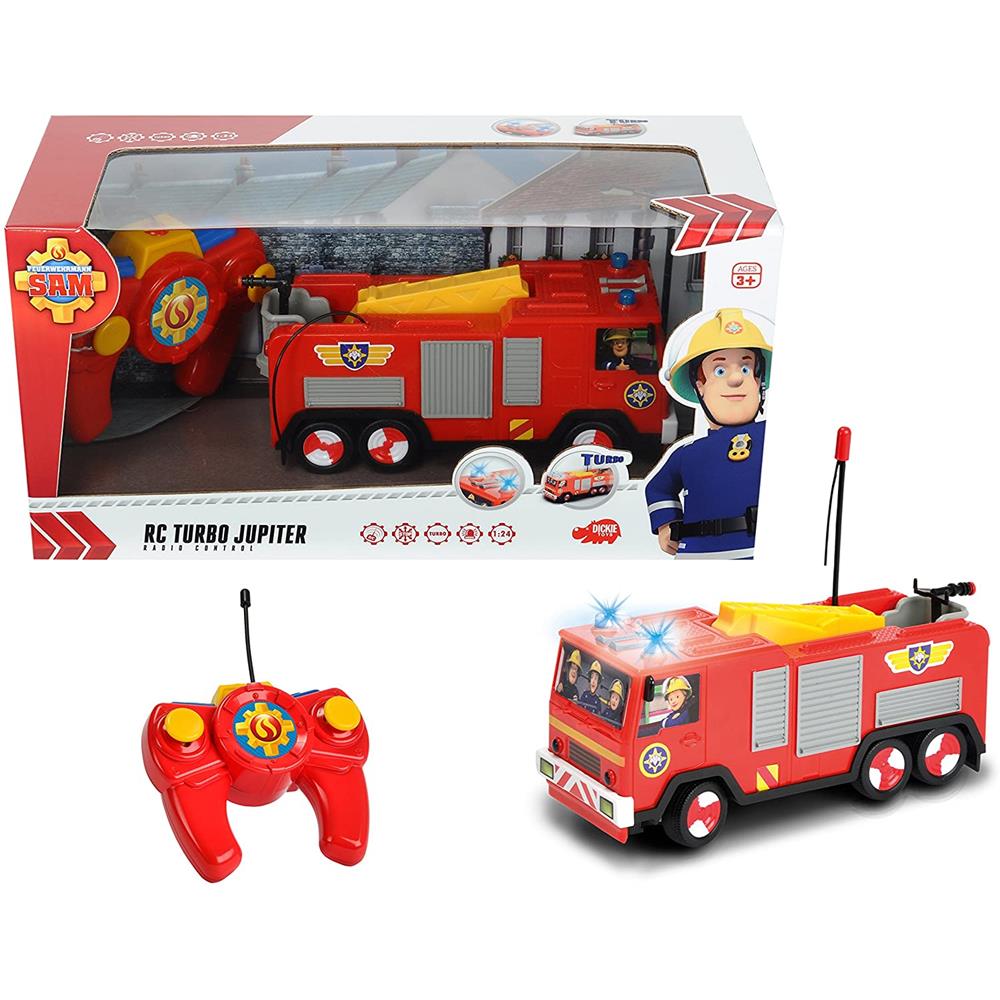Fireman Sam - Fire Engine Jupiter (Remote Control Vehicle) – Toys4me
